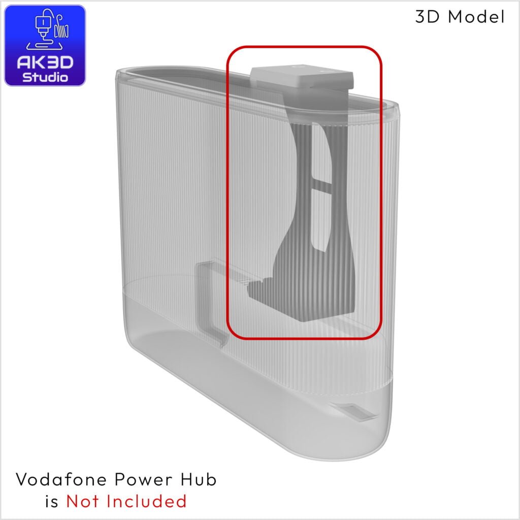 Vodafone Power Hub Wall Mount - 3D Model - AK3D Studio
